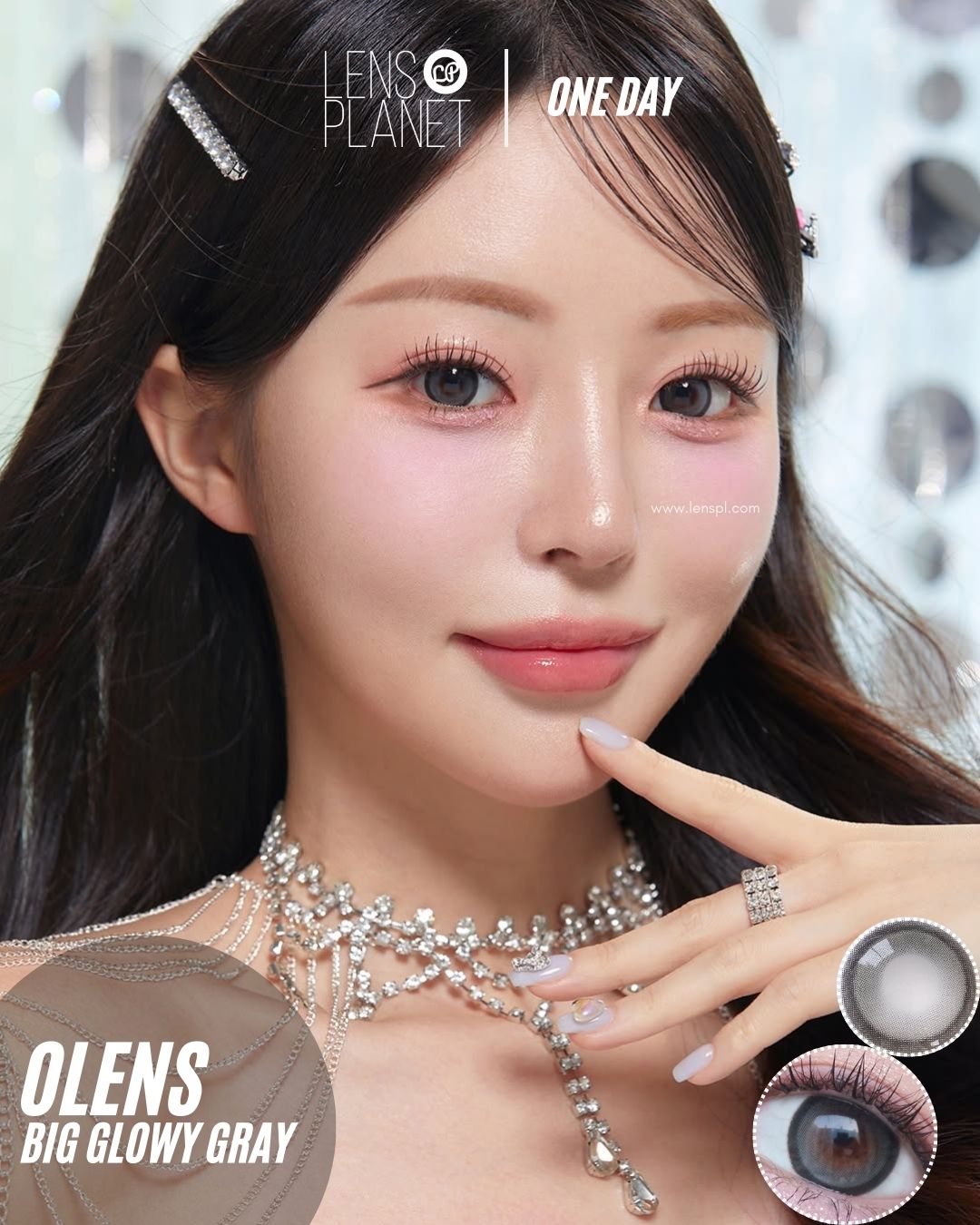 OLens Big Glowy Gray Colored Contacts Daily wear / 20pcs – Lens Planet